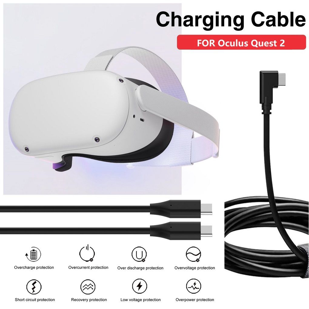 3m/5m usb to type c cable for oculus quest 2 90 de... – Vicedeal