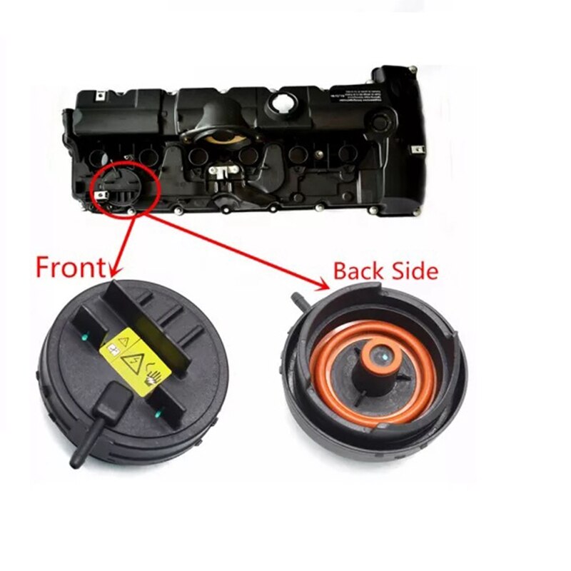 2X 11127552281 PCV Cover N51 N52 Engine Valve Cove... – Grandado