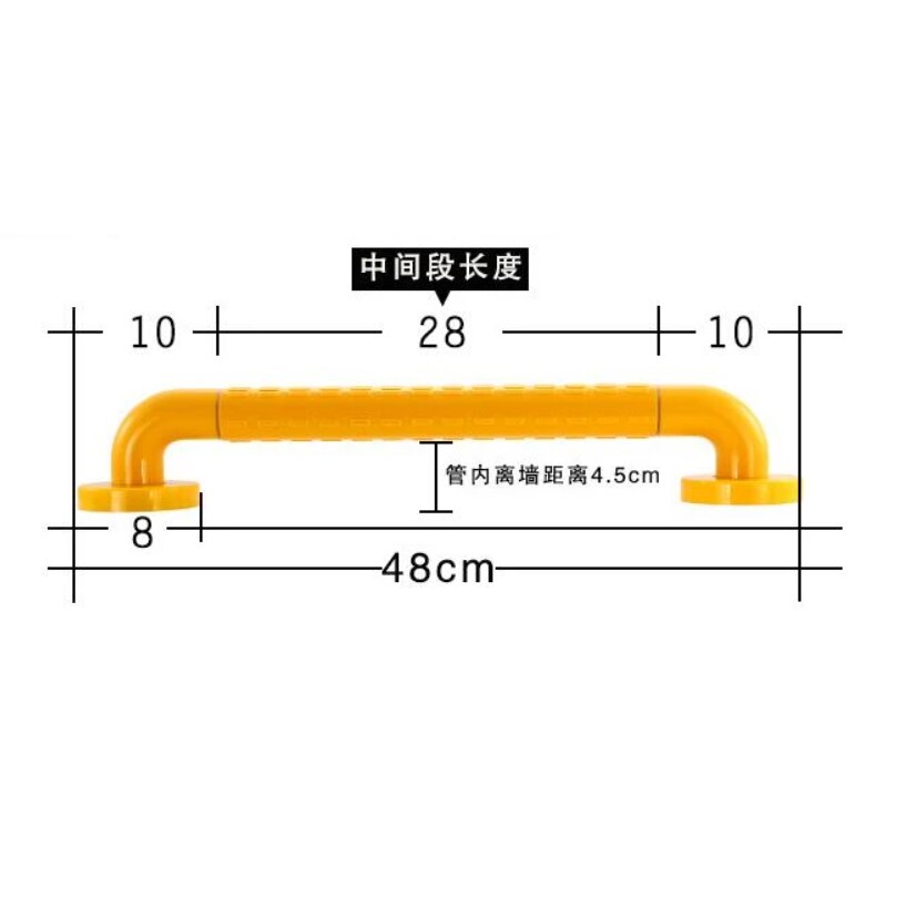 White Color Grab Bars Wall Bathroom Handrail Safet... – Grandado