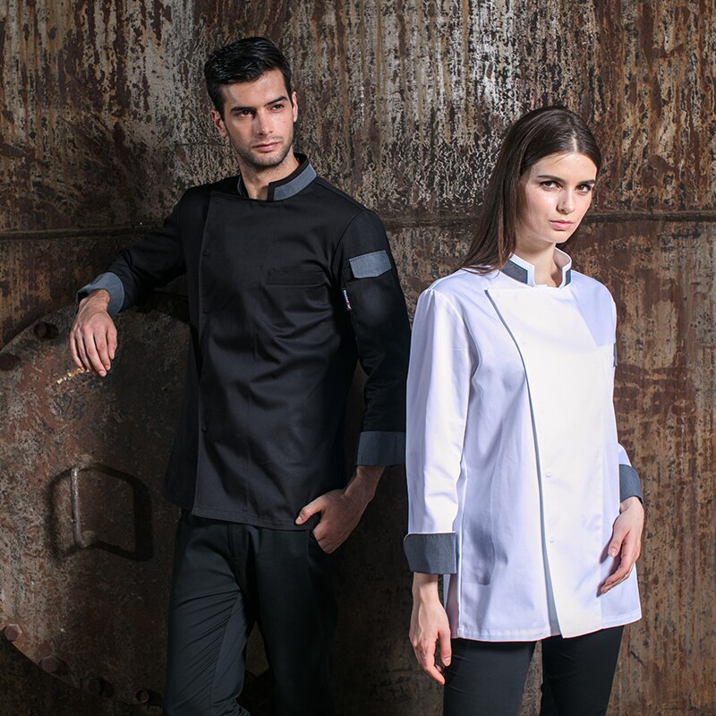 Food Service Long Sleeve Restaurant uniform Chef C... – Grandado