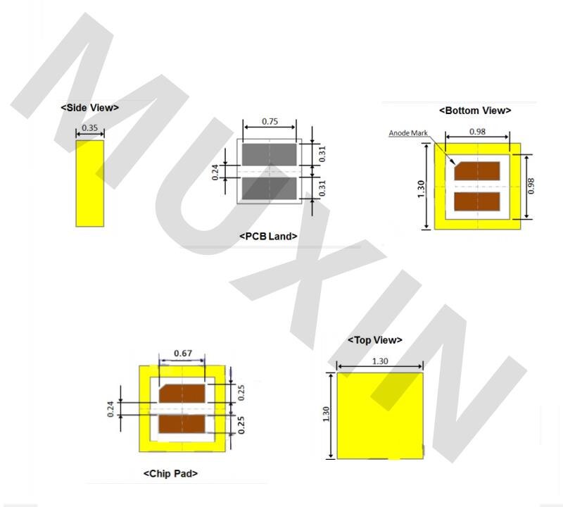 Retroiluminación LED para TV, 3W, 3V, CSP 1313, bl... – Grandado