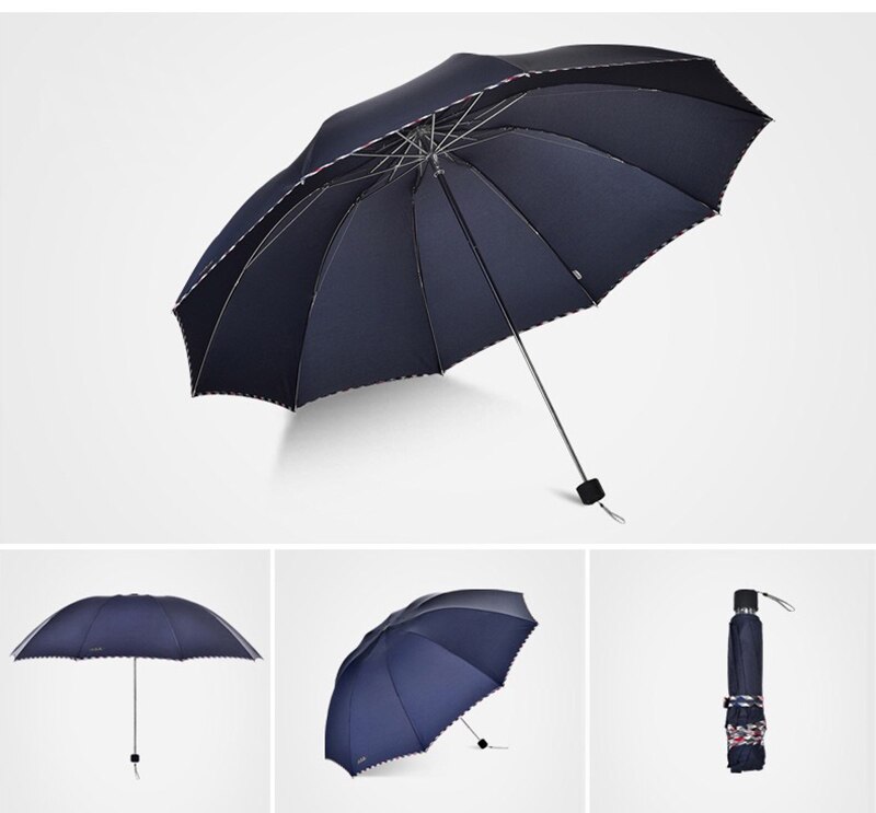 113cm vindbeständiga vikbara stora paraply regn kv... – Grandado