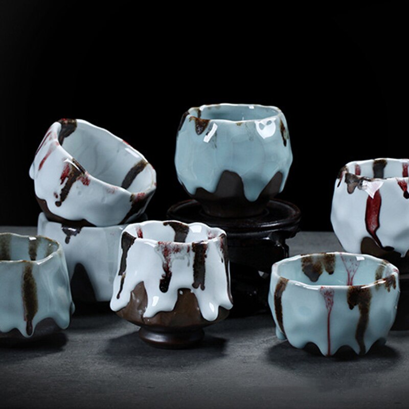 Japanese Style Ceramic Tea Cup Kiln Baked Kung Fu Tea Cups Master Cups ...