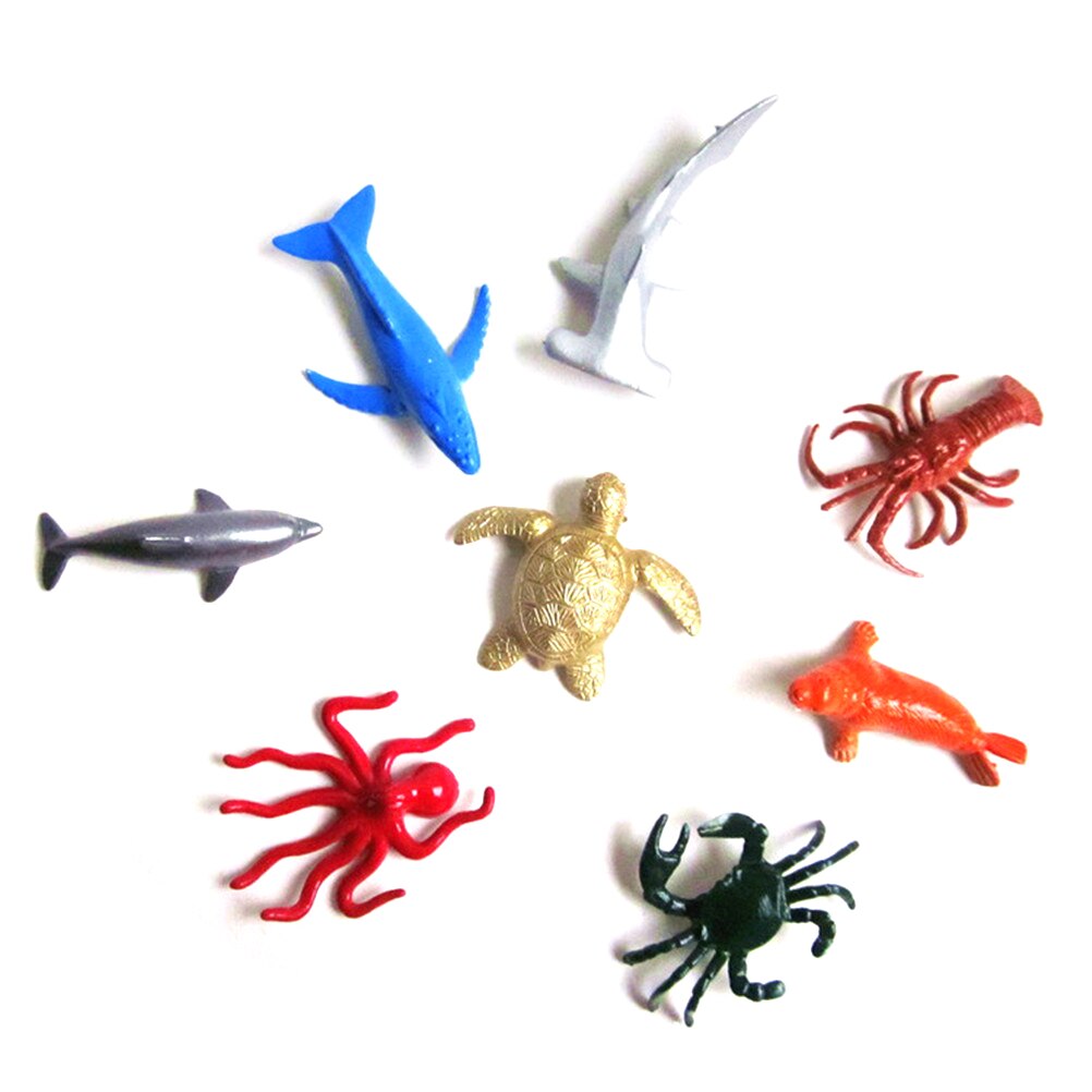 Colorful Marine Life Sea Animal Set Whale Shark Oc... – Grandado