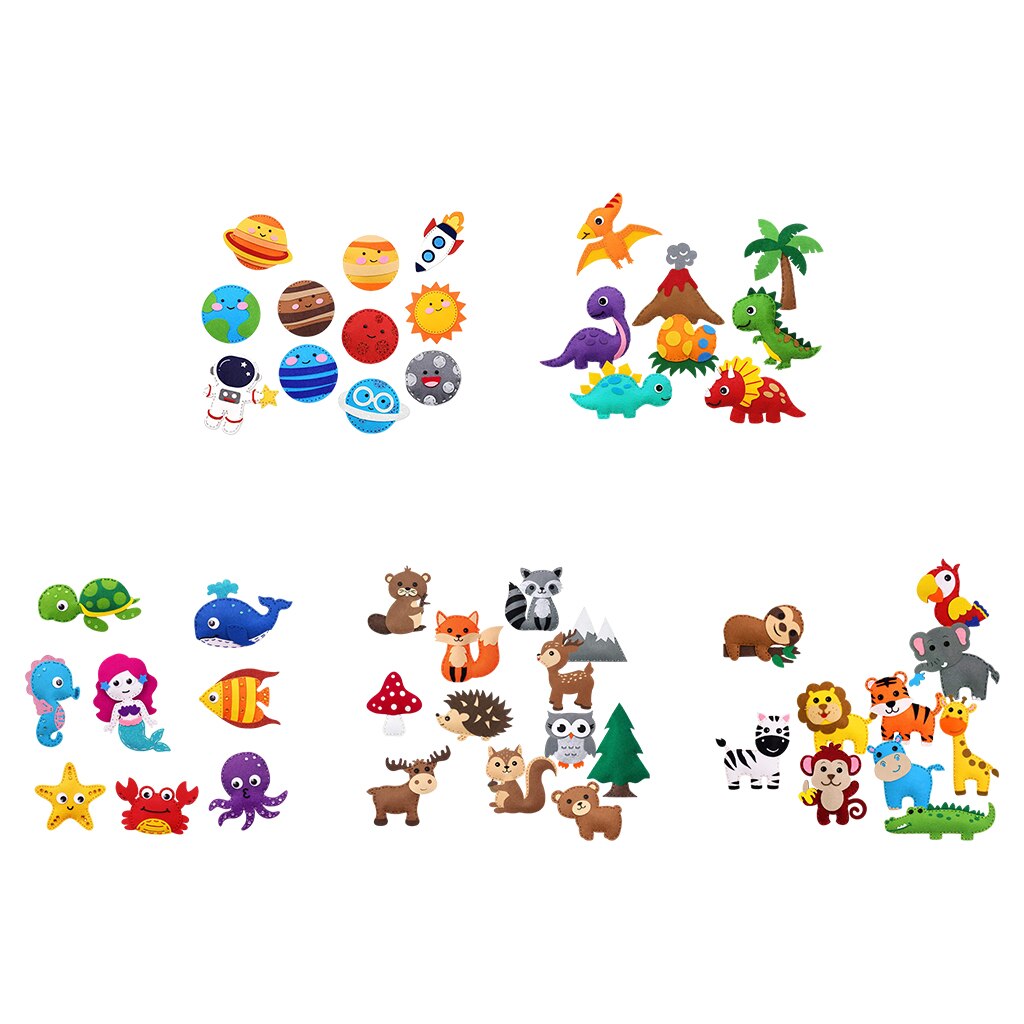 Beginners DIY Sewing Felt Craft Set Girl Art Toy T... – Grandado