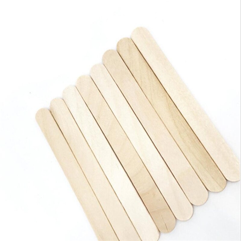 100Pcs/Set Popsicle Sticks Natural Wooden Pop Pops... – Grandado