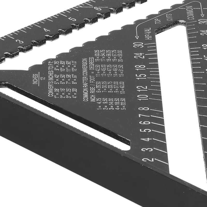 12in Aluminum Alloy Ruler Speed Black Quick Roofin... – Grandado