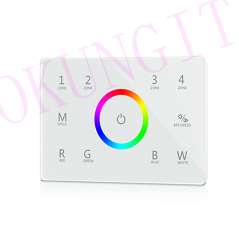 Touch Panel 4 Zone RGBW DMX512 Master & RF Remote ... – Grandado