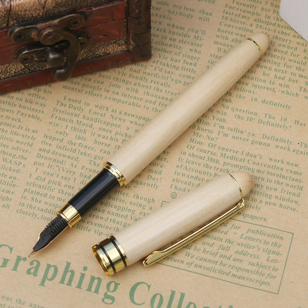 Maple Wood 0.5 Fountain Pen Luxury Iridium Ink Pen... – Grandado