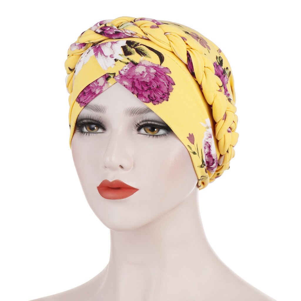 Femme Musulman Women Floral India Hat Muslim Ruffl... – Grandado
