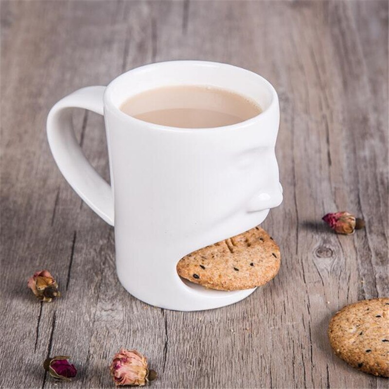 Coffee Cup Coffee Mug With Biscuit Cookie Dessert ... – Grandado