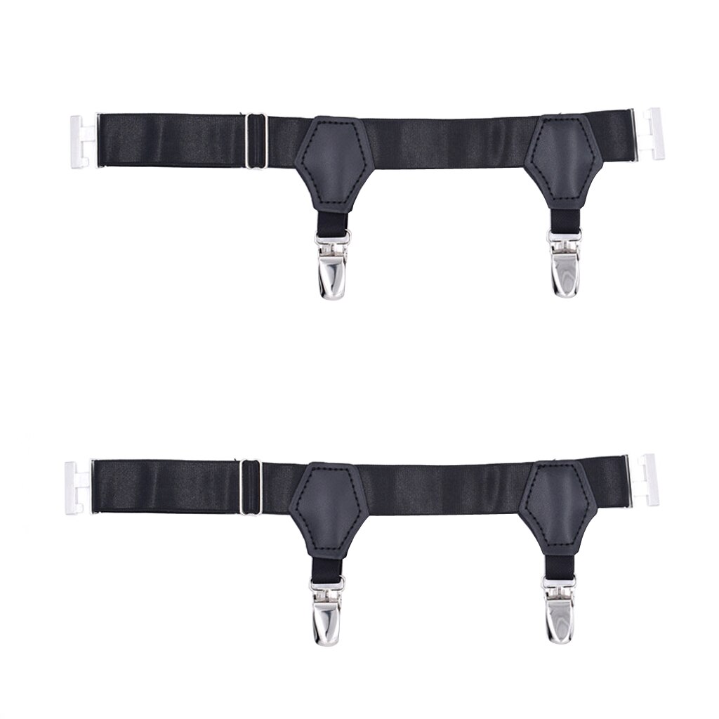 1 Pair Men's Double Sturdy Clip Sock Suspender Gar... – Grandado