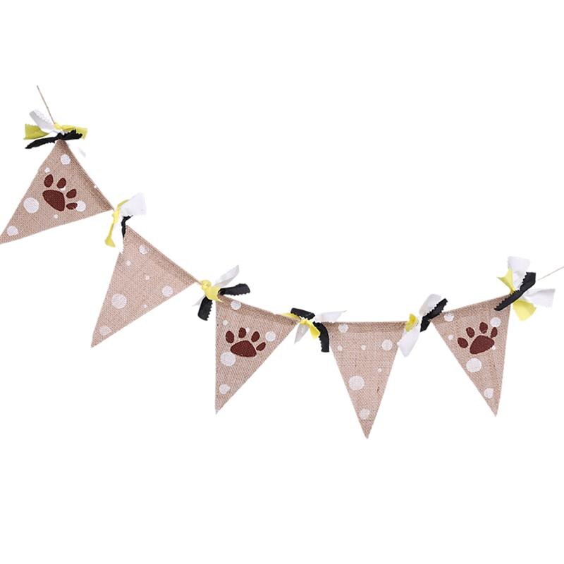 Pet Dog Party Pennant Decorative Supplies Linen Do... – Grandado