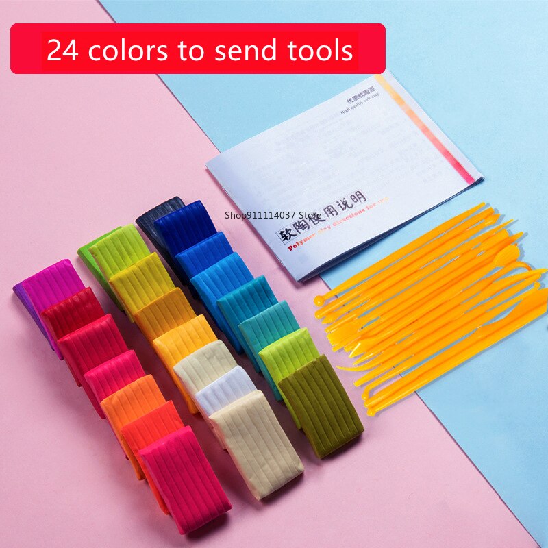 24/36 Colors Polymer Clay DIY Soft Clay Molding Cr... – Grandado