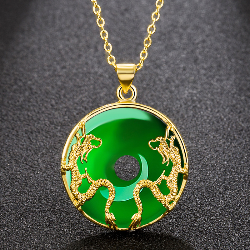 High Grade Jade Animal Plant Pendant Necklace For ... – Grandado