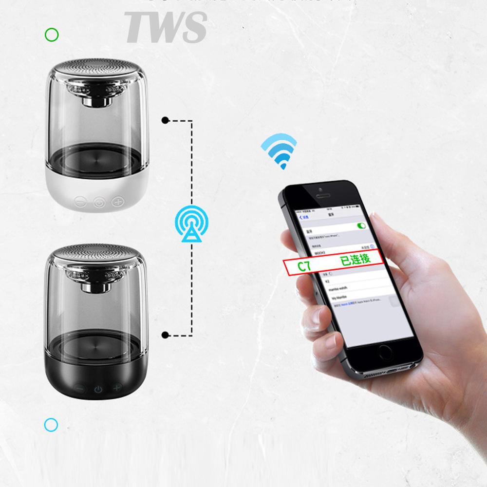 Tragbare Drahtlose transparent RGB LED Blueteeth L... – Grandado