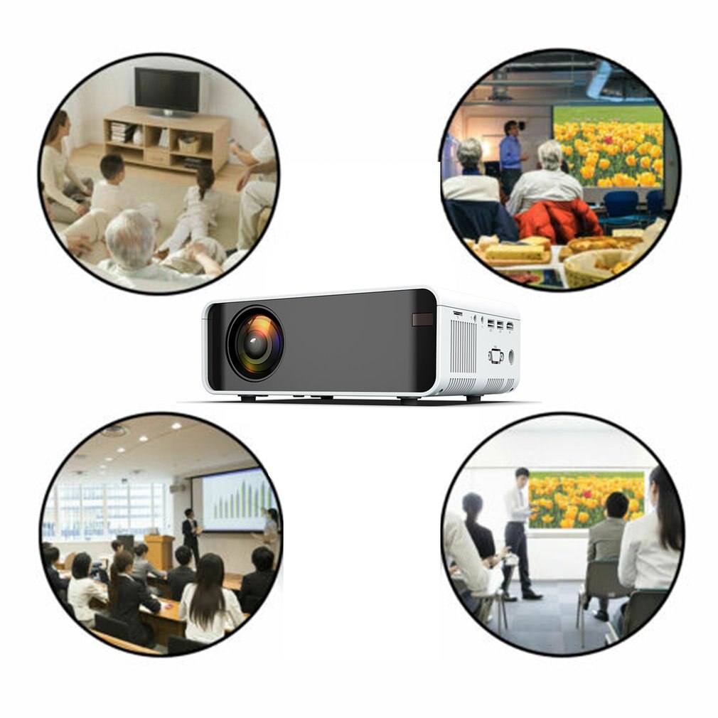 White Portable Projector High Definition 1080p Mob... – Vicedeal