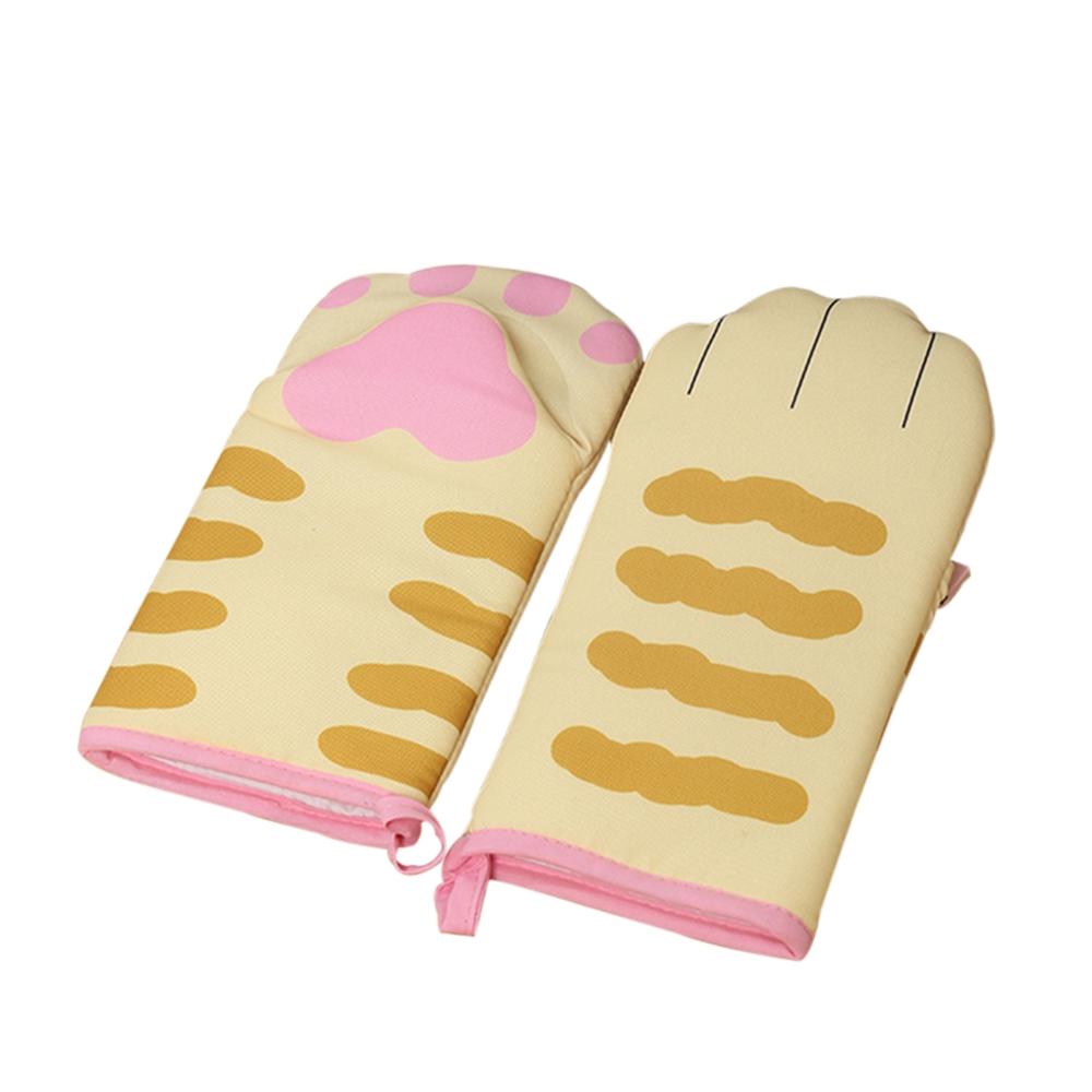 3D Cartoon Animal Cat Paws Oven Long Mitts Microwa... – Vicedeal