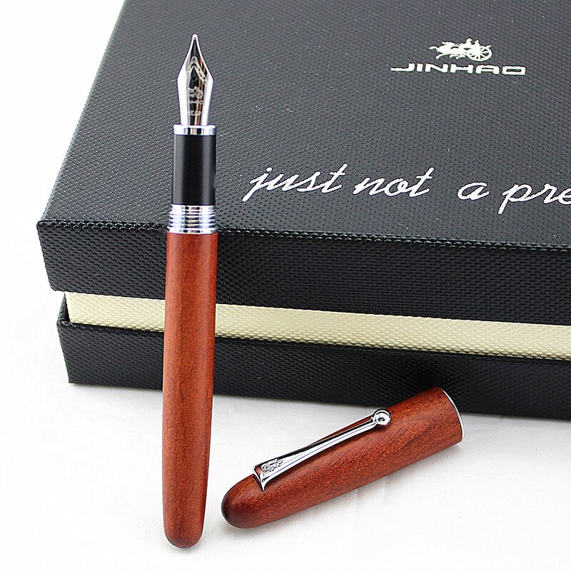 Jinhao Luxury Wood Fountain Pen Standard Metal Ira... – Grandado