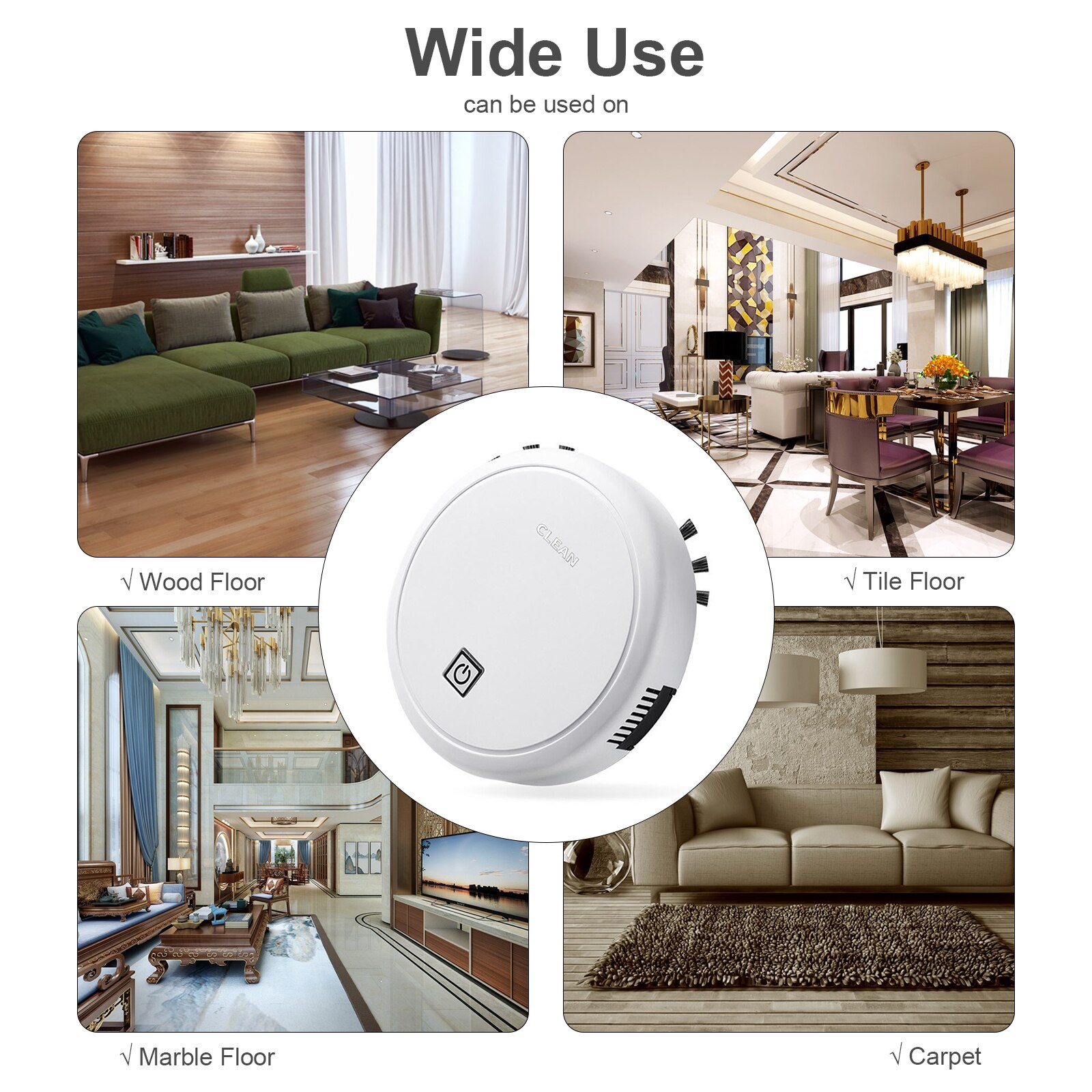 Vacuum Cleaner 3 in 1 Smart Sweeping Machine Stron... – Grandado