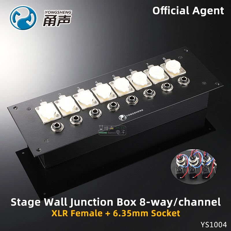 XLR A1 2 Wall Audio Junction Box 2 4 6 8 10 Channe... – Vicedeal