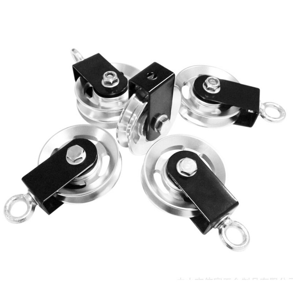 4Pc Solid Swivel Pulley Block U Single Wheel Spin ... – Vicedeal