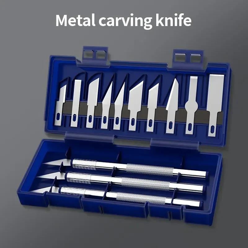 13 stks Carving Mes Set Koolstofstaal Kunstwerk Gr... – Vicedeal