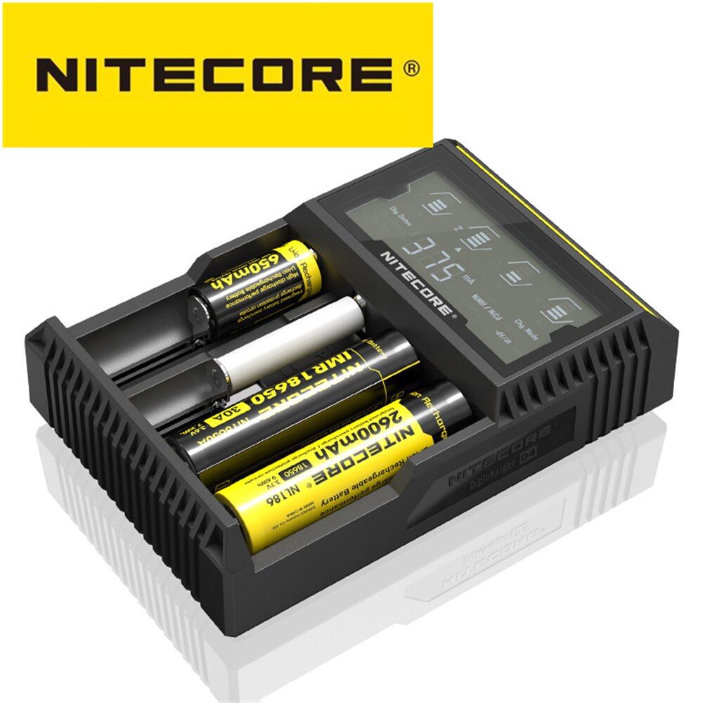 Original Nitecore D2 D4 Battery Charger LCD Smart ... – Grandado