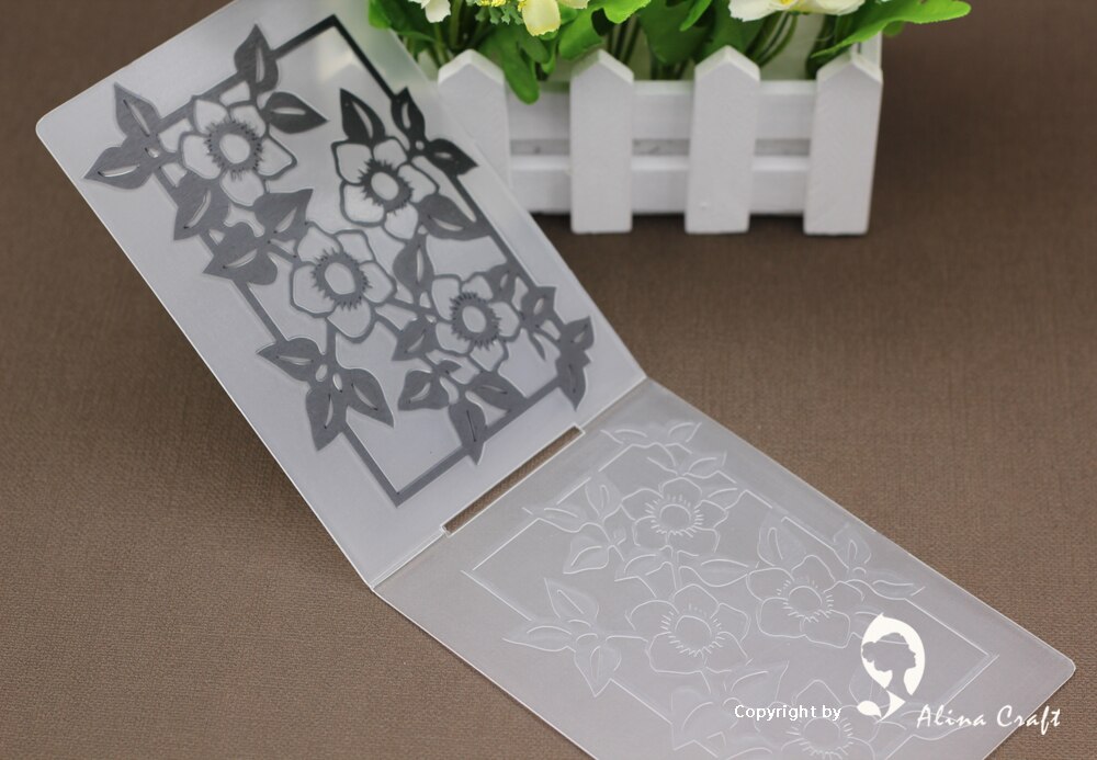 AlinaCraft PLASTIC EMBOSSING FOLDER flower leaf DI... – Grandado