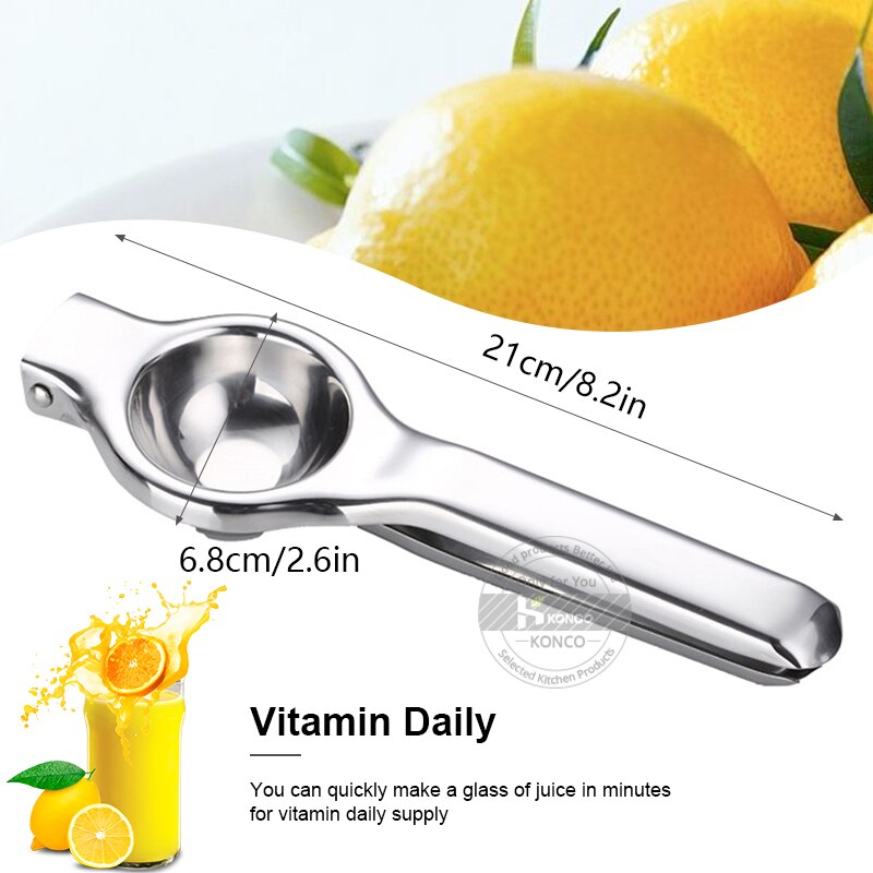 Konco Lemon Squeezer Juicer,Stainless Steel Manual... – Grandado