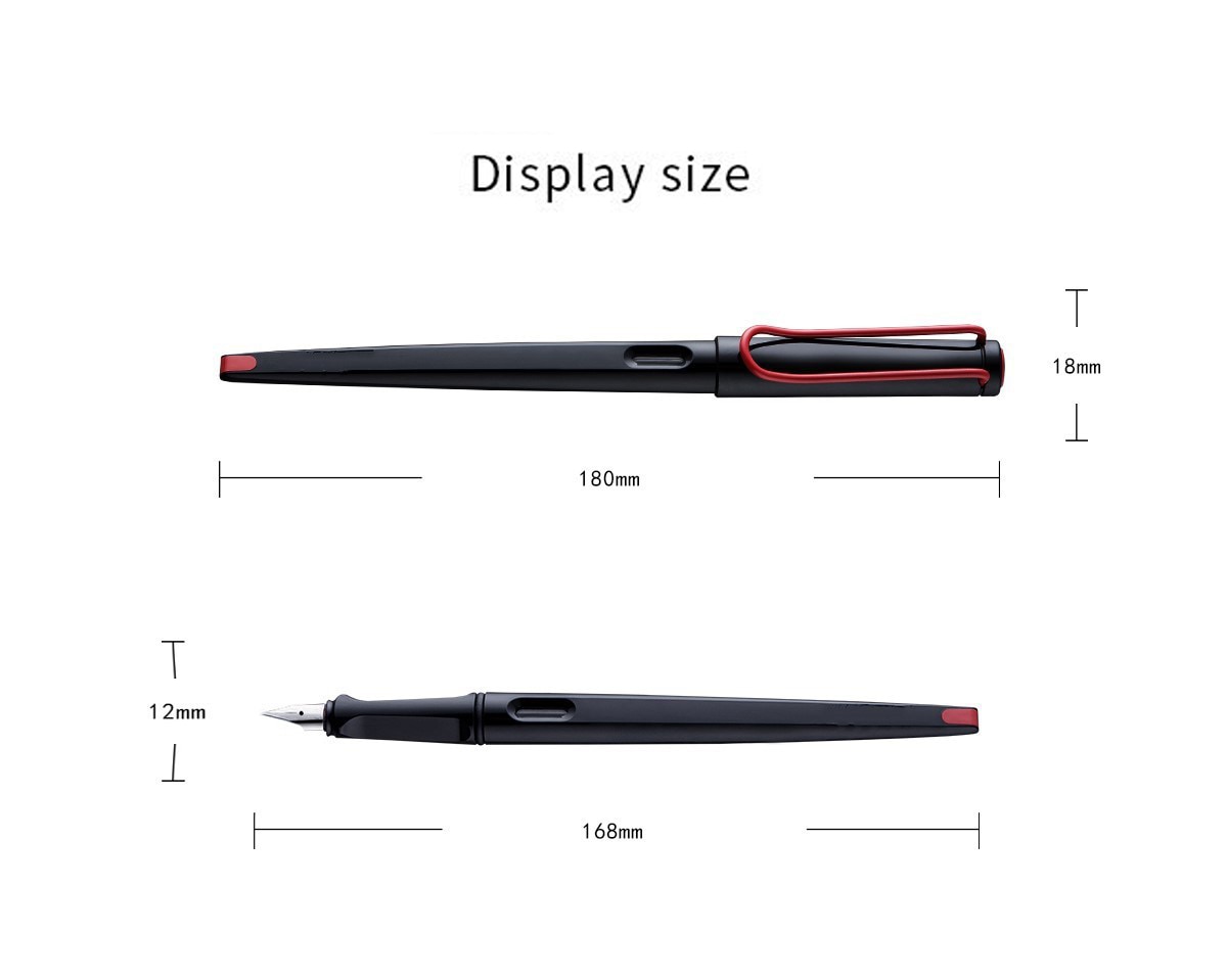 plastic long body joy fountain pen F nib ink pens ... – Vicedeal