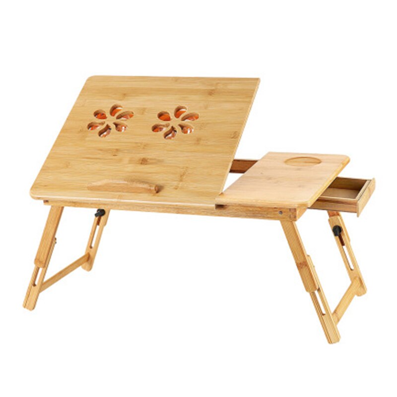Mrosaa Nature Bamboo Laptop Table Simple Computer ... – Vicedeal