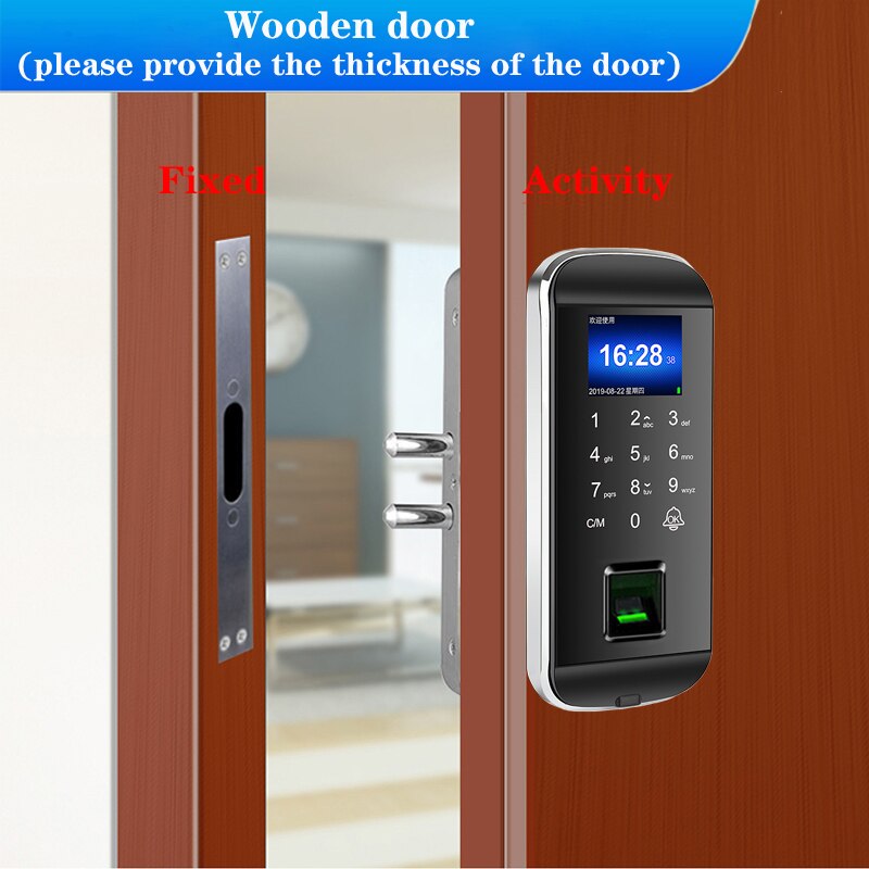 Fingerprint Framel Glass Digital Electronic RFID C... – Grandado