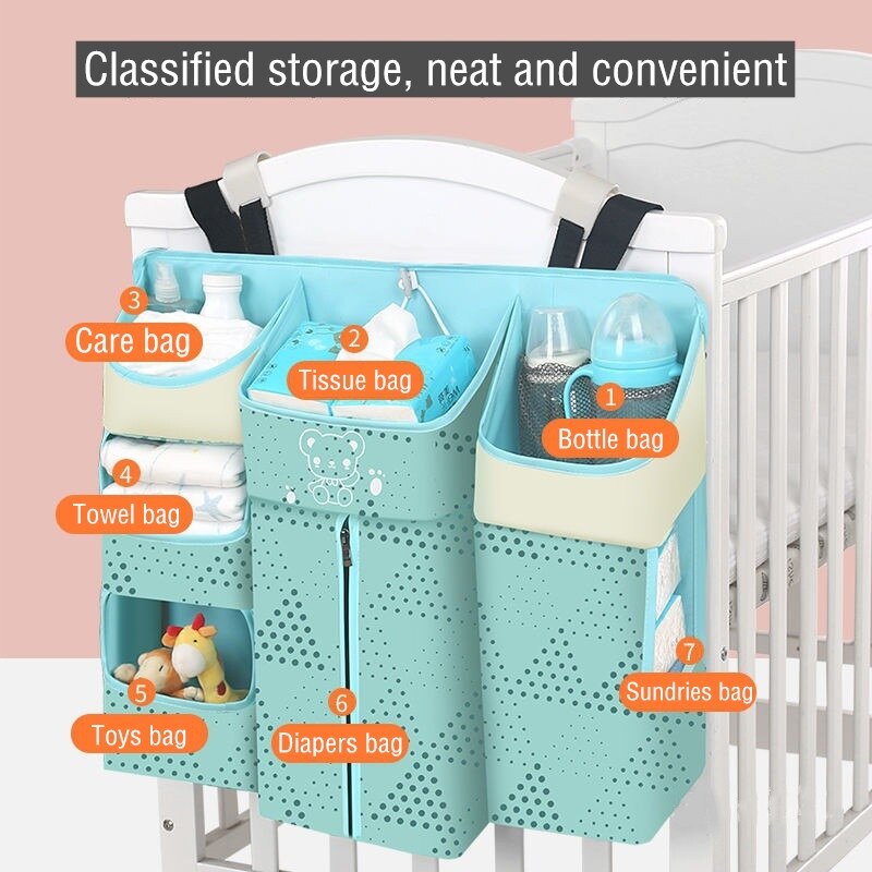 Crib Organizer Voor Babybedje Opknoping Opbergtas ... – Grandado