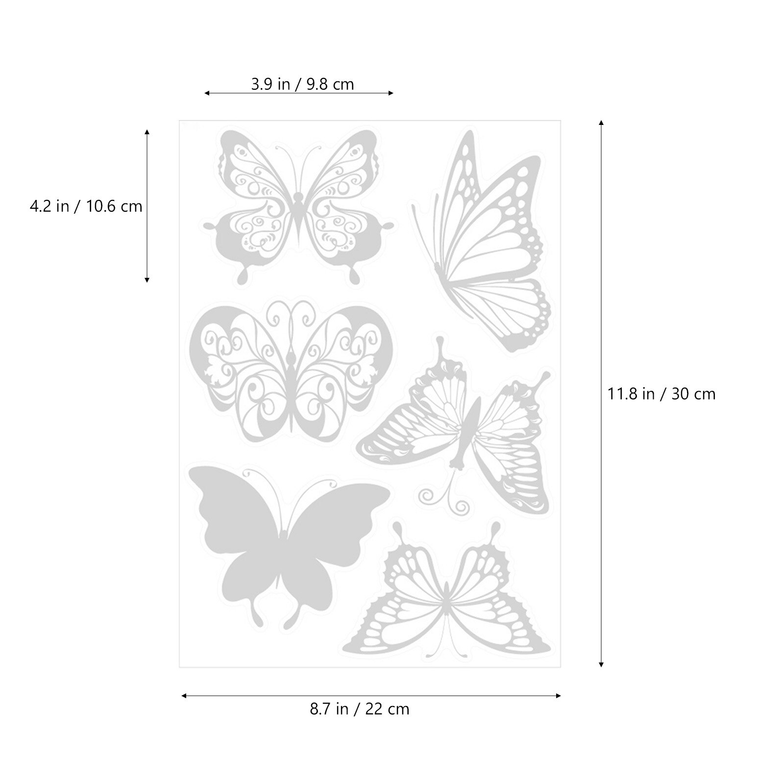 12 Pcs Anti-collision Window Clings Practical Stic... – Grandado