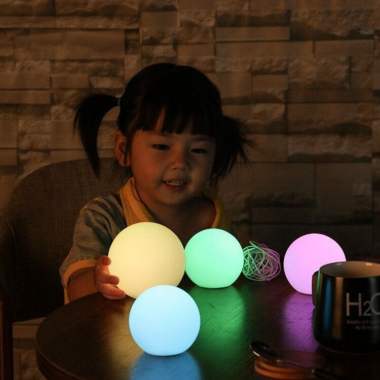 LED ball small night light bedroom bed atmosphere ... – Grandado