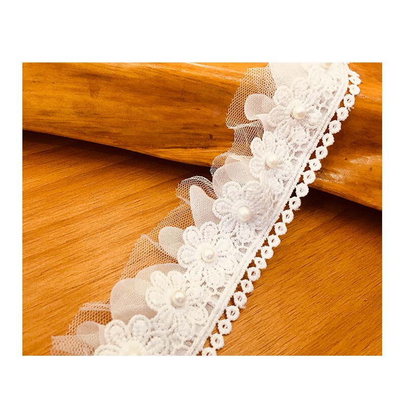 3Yard Flower Embroidery Lace Mesh Fabric For DIY D... – Grandado