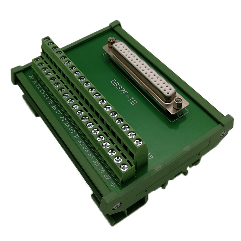 DB37 relay terminal, DIN rail installation and tra... – Grandado