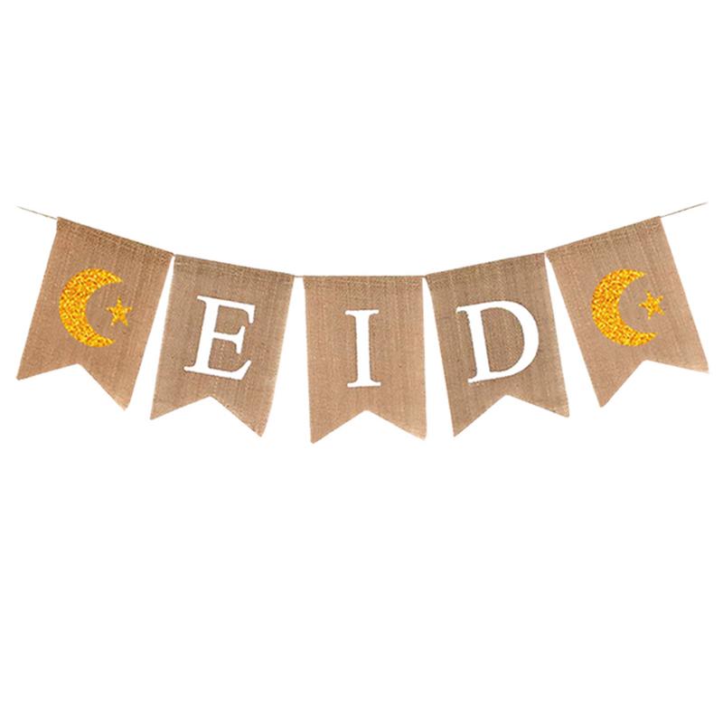 1 Set EID MUBARAK Swallowtail Flag Muslim Ramadan ... – Vicedeal