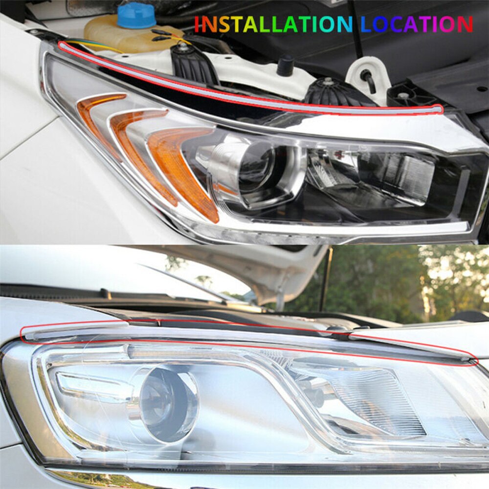 LED Turn Signal Light DRL Turn Signal Light Bar He... – Grandado