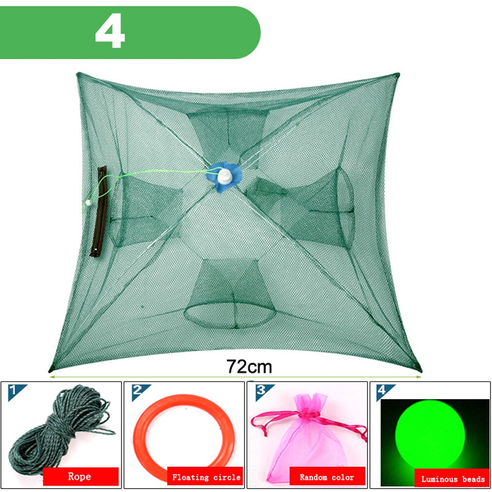 Nylon Steel 4-20 Holes Portable Hexagon Fishing Ne... – Grandado