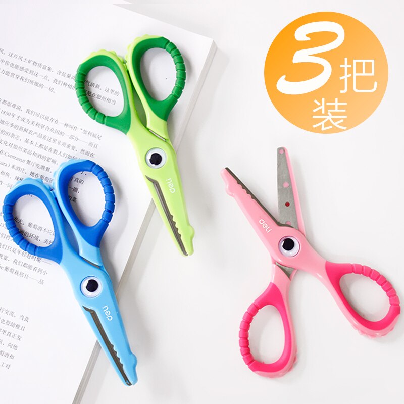 3pc/lot Deli Plastic Scissors for Paper Preschool ... – Vicedeal