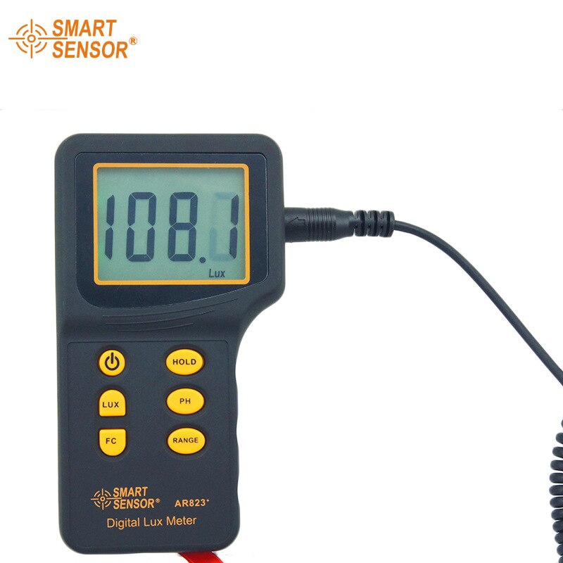 Photometer Illuminometer AR823 + Digital hell Lux Meter Tester 1-200 ...