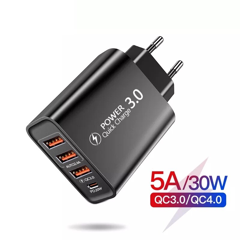 4 Usb Type C Lader Snel Opladen 3.0 4.0 Port Fast ... – Vicedeal