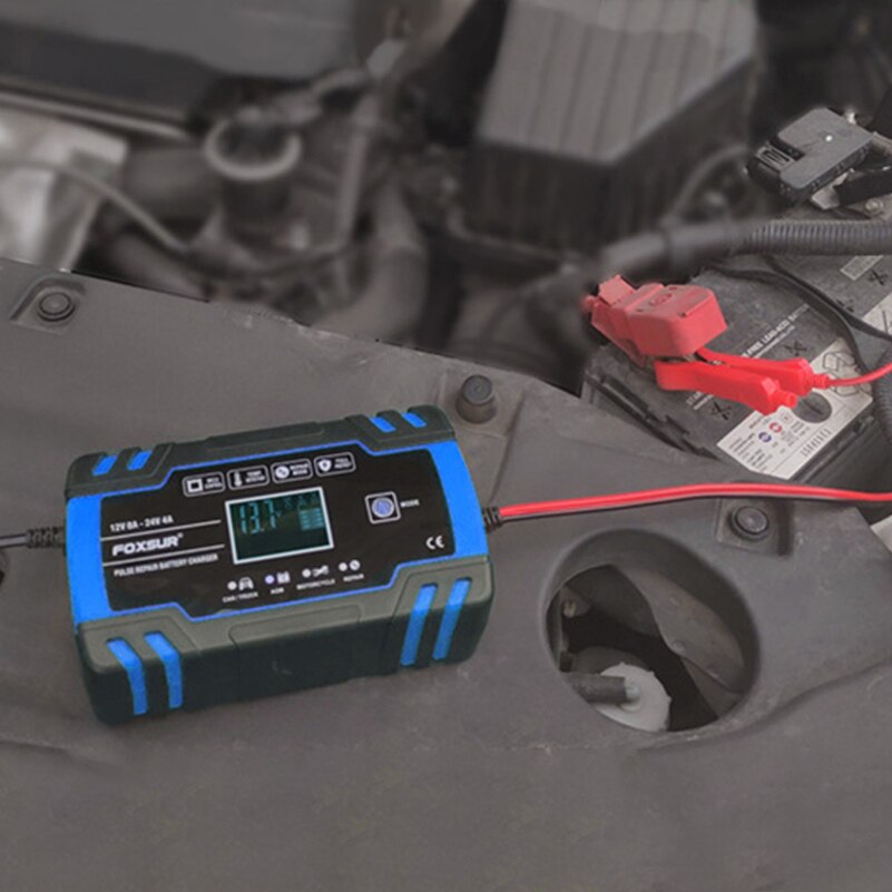 Car Battery Charger 12/24V Touch Screen Intelligen... – Grandado