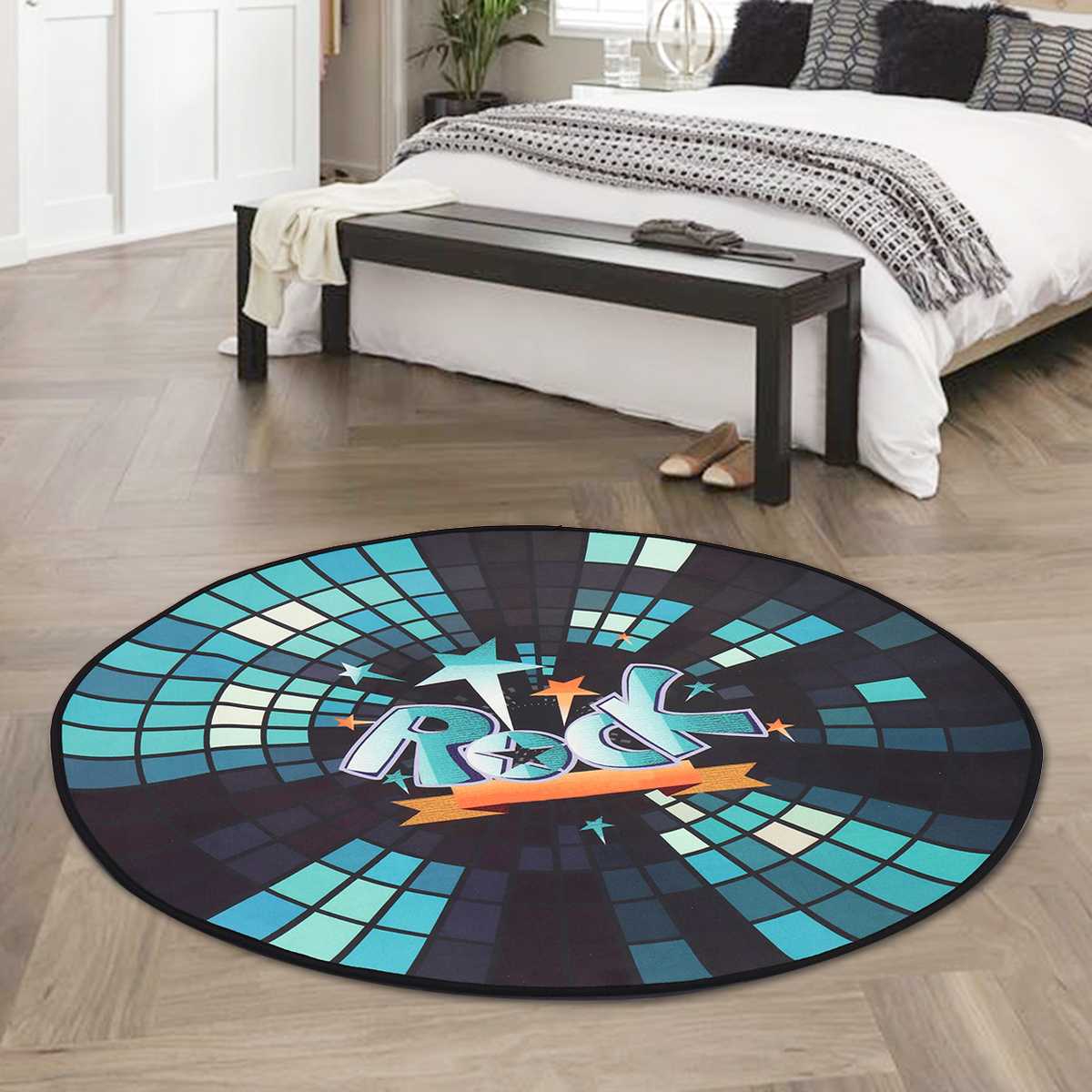 Tapijt Muziek Symbool Piano Toetsen Zwart Wit Rond... – Grandado