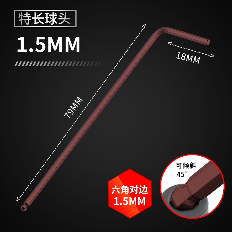 GREENER 2pcs L shaped hex key allen wrench 1.5mm 2... – Vicedeal