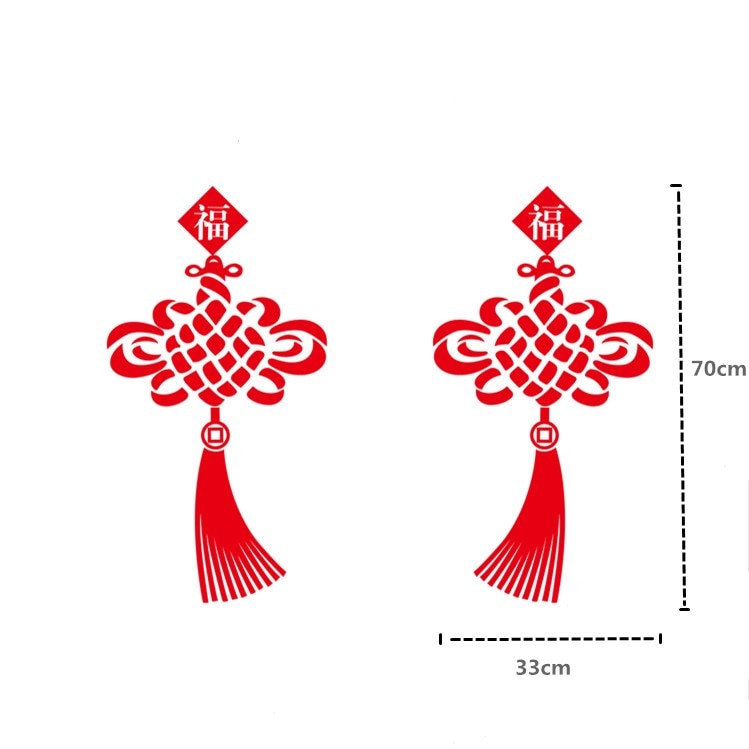 5 Style Chinese Year Decoration Wall Stickers Red ... – Vicedeal