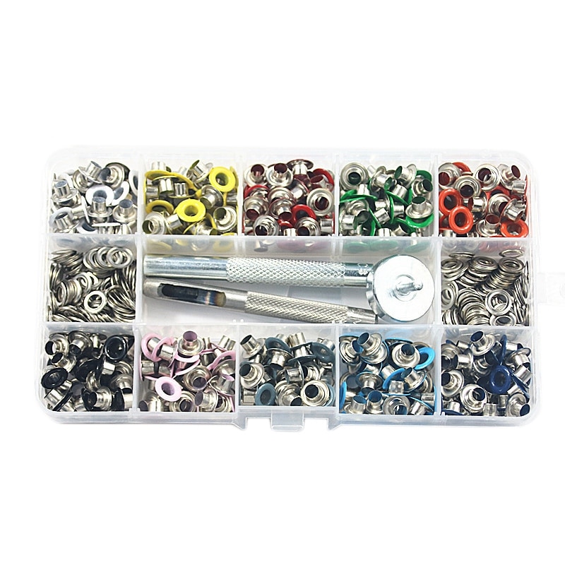 400 Sets 5Mm Multi-Farbe Ösen Kit Metall Ösen mit ... – Vicedeal