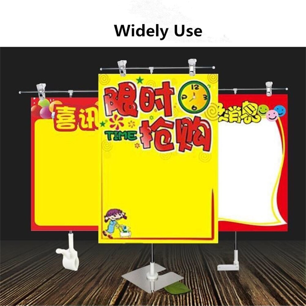 Height Adjustable Poster Stand Stainless Steel Adv... – Grandado Height Adjustable Poster Stand Stainless Steel Adv... – Grandado